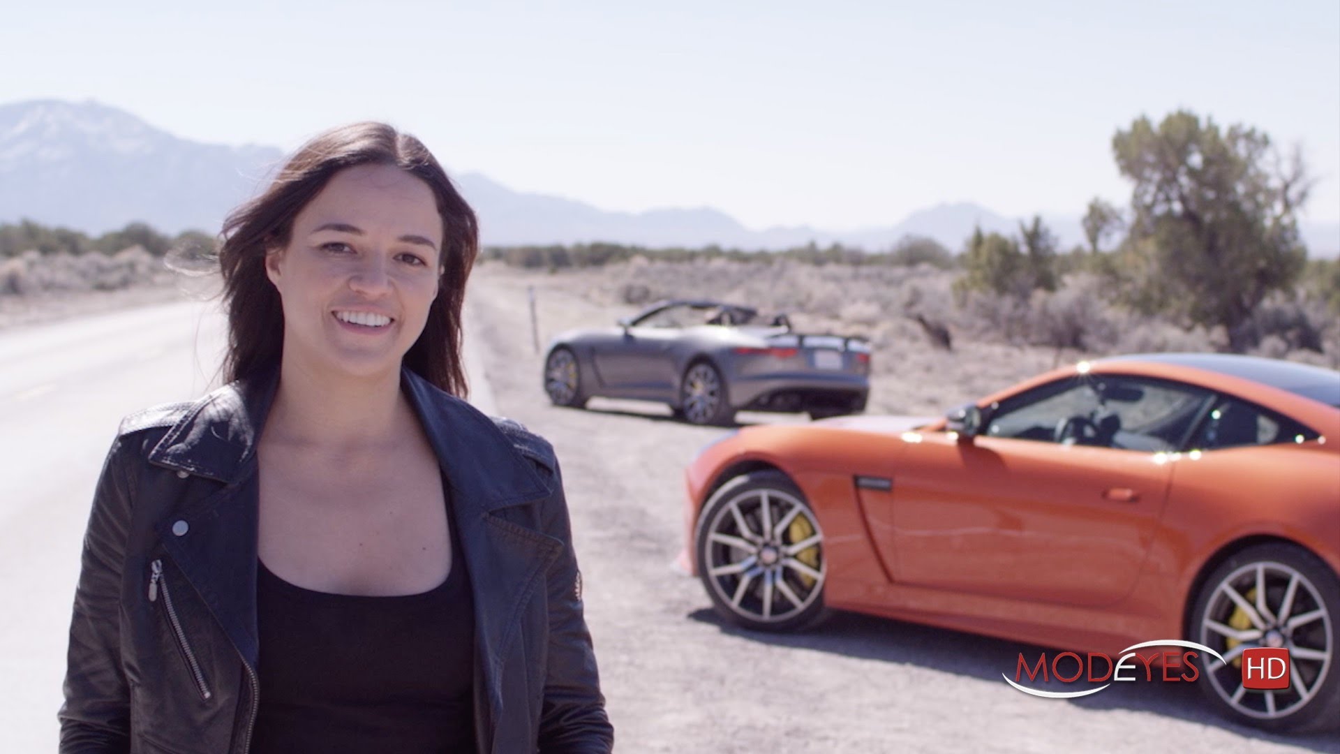 MICHELLE RODRIGUEZ, FAST & FURIOUS WITH JAGUAR SUPERCAR | MODEYES TV